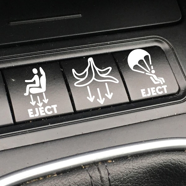 Blank Car Buttons Decal - Etsy