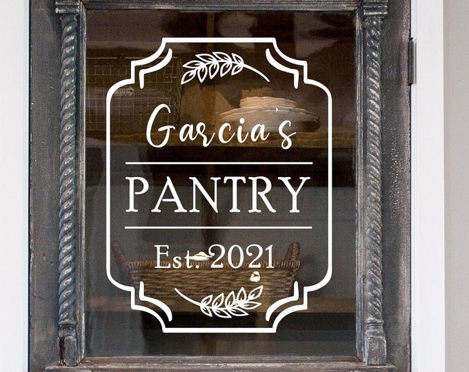 Family Recipe Sticker, Kitchen Decal, Pantry Decal, Baking Decal - Etsy