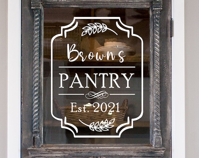 Family Recipe Sticker, Kitchen Decal, Pantry Decal, Baking Decal - Etsy