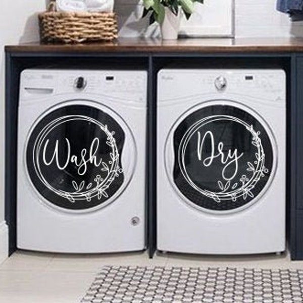 Washer Dryer Decals - Etsy