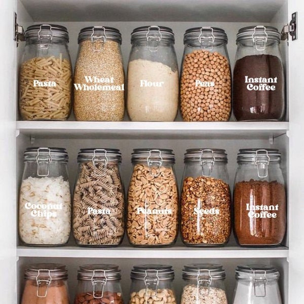 Custom Canister Labels - Etsy