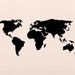 World Map Decal, World Map Sticker, Glitter World Vinyl for Car, Wall ...