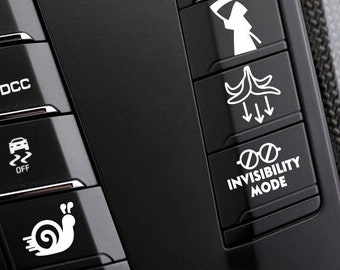 Blank Car Button Decal, Eject Passenger Button Decal - Etsy