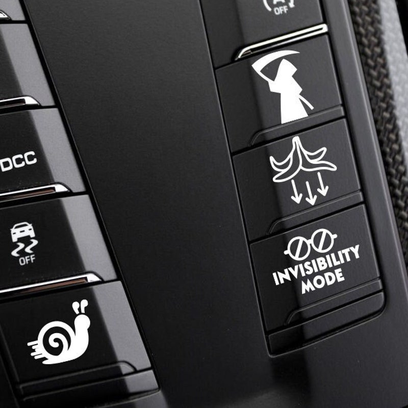 Unused Car Button Stickers - Etsy