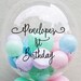 Personalised Balloon Decal, Balloon Label, Custom Vinyl Decal, Birthday ...