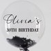 Personalised Balloon Decal, Balloon Label, Custom Vinyl Decal, Birthday ...