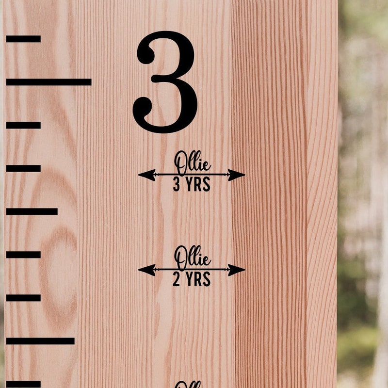 Height Chart Decal - Etsy Australia
