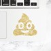 GLITTER Poop Decal, Poop Sticker for Macbook, Laptop, Car, Notebook ...