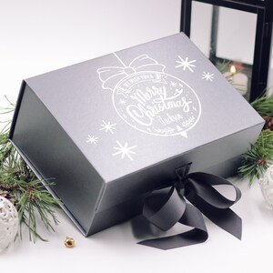 Custom Christmas Gift Box, Personalized Gift Box, Christmas Present Box ...