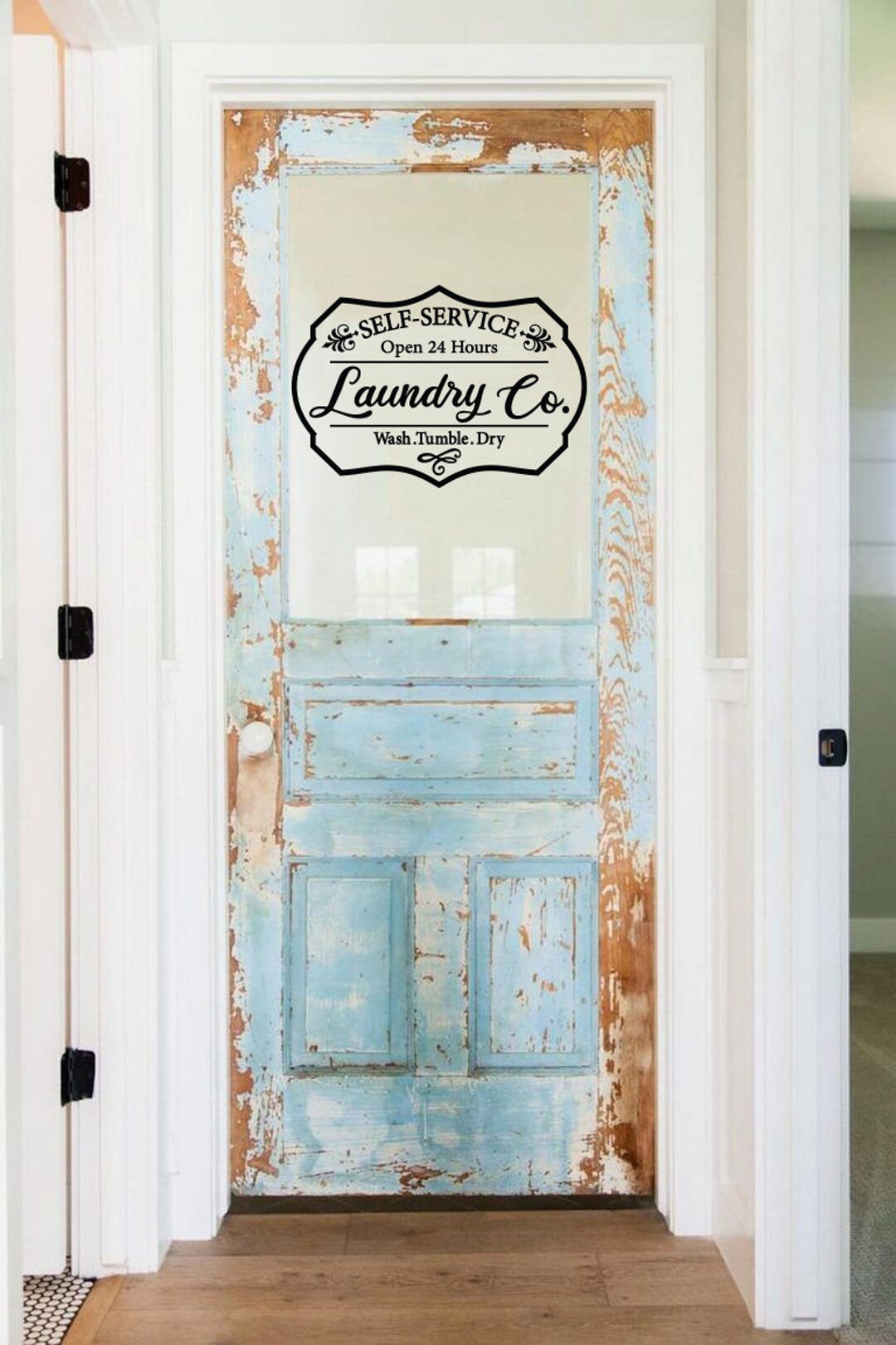 Laundry Vinyl Decal, Laundry Door Decal, Laundry Room Decal, Laundry ...