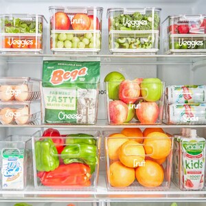 Fridge Decals, Kitchen Stickers, Fridge Organizing Labels, Food Label ...