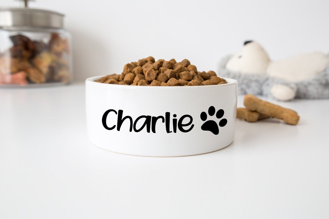 Personalized Pet Name Decal With Paw, Dog Name Decal, Cat Name Decal ...