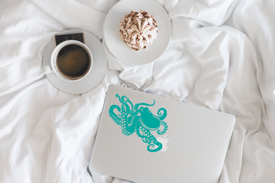 Octopus Decal, Octopus Sticker for Macbook, Laptop, Car, Notebook ...