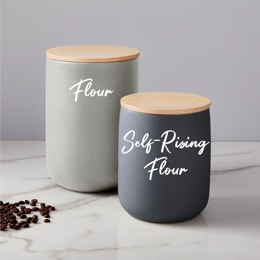 Canister Decals, Canister Labels, Jar Labels, Custom Name Sticker ...