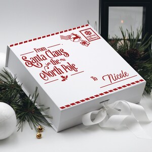 Custom Christmas Gift Box, Personalized Gift Box, Christmas Present Box ...