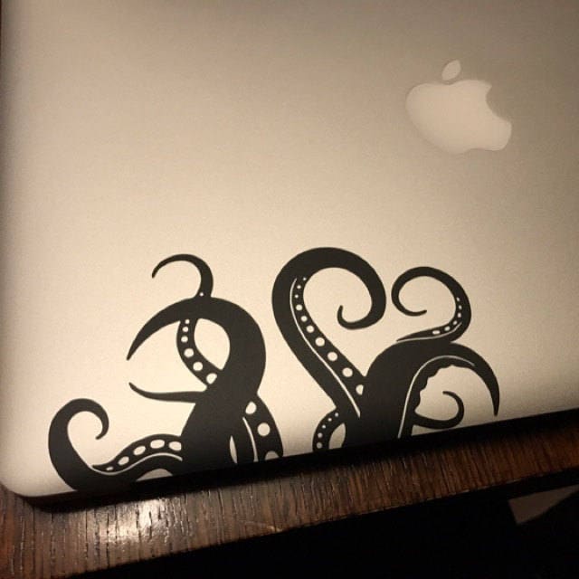 Octopus Decal, Octopus Sticker for Macbook, Laptop, Car, Notebook ...