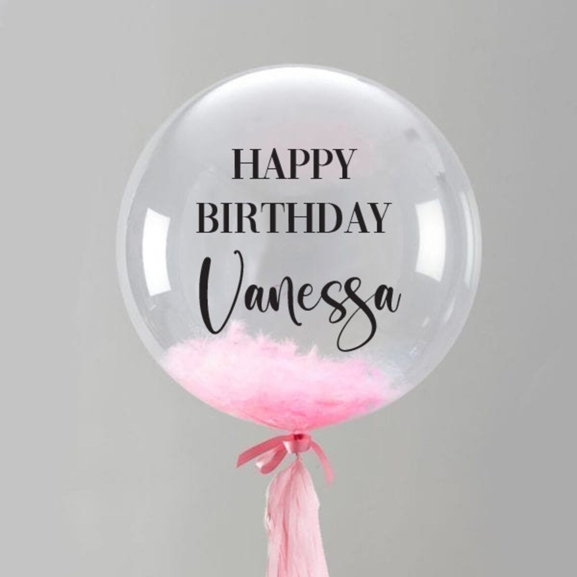 Personalised Balloon Decal, Balloon Label, Custom Vinyl Decal, Birthday ...