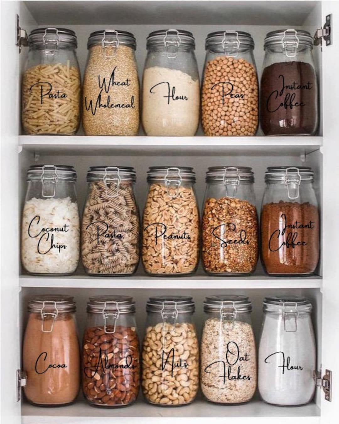 Canister Decals, Canister Labels, Jar Labels, Custom Name Sticker ...