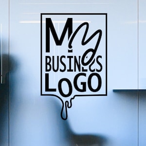 Custom Business LOGO Decal, Personalised Vinyl Logo, Custom Storefront ...
