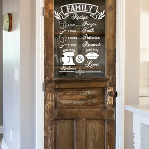 Family Recipe Sticker, Kitchen Decal, Pantry Decal, Baking Decal - Etsy