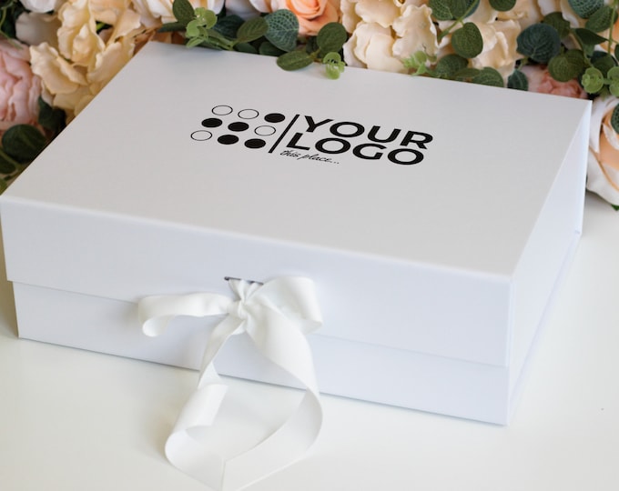 Custom Logo Personalized Gift Box Decorative Elegant Client ...