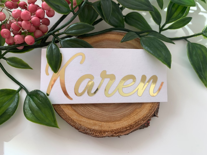 Custom Name Stickers Personalized Name Decal Foil Names | Etsy