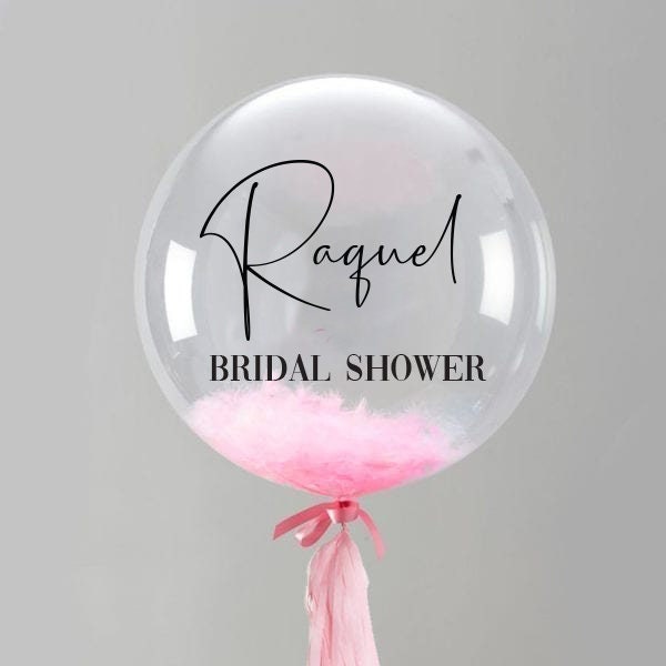 Personalised Balloon Decal, Balloon Label, Custom Vinyl Decal, Birthday ...