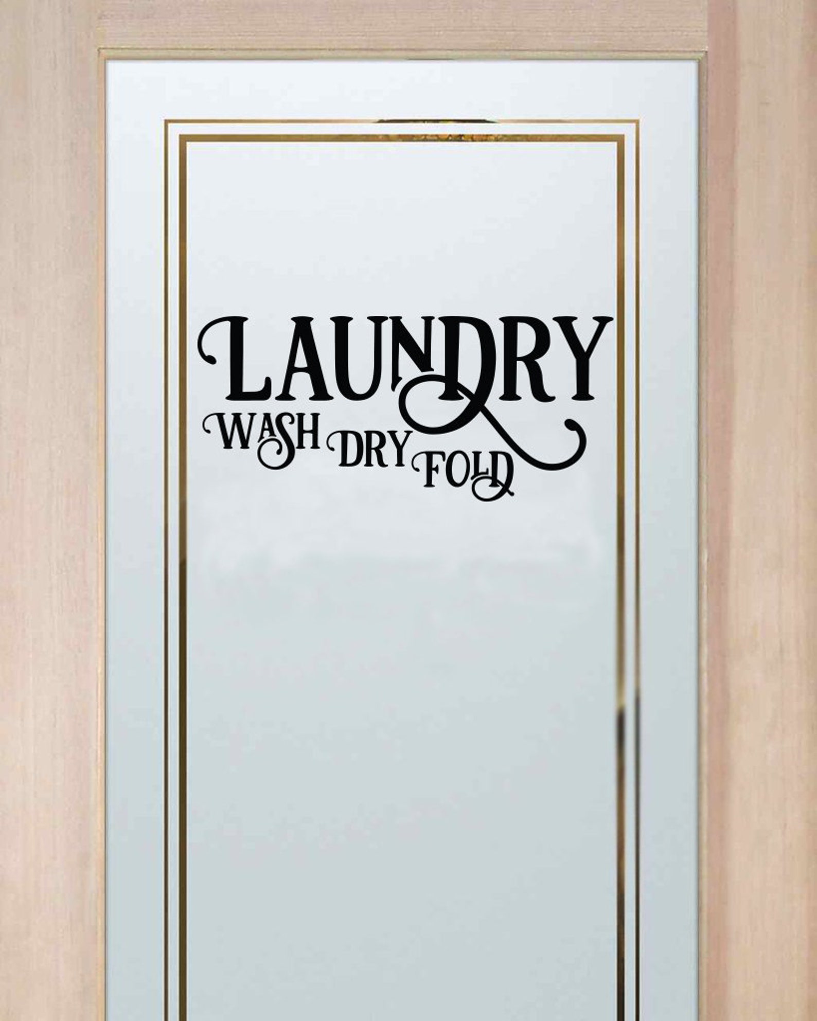Laundry Vinyl Decal, Laundry Door Decal, Laundry Room Decal, Laundry ...