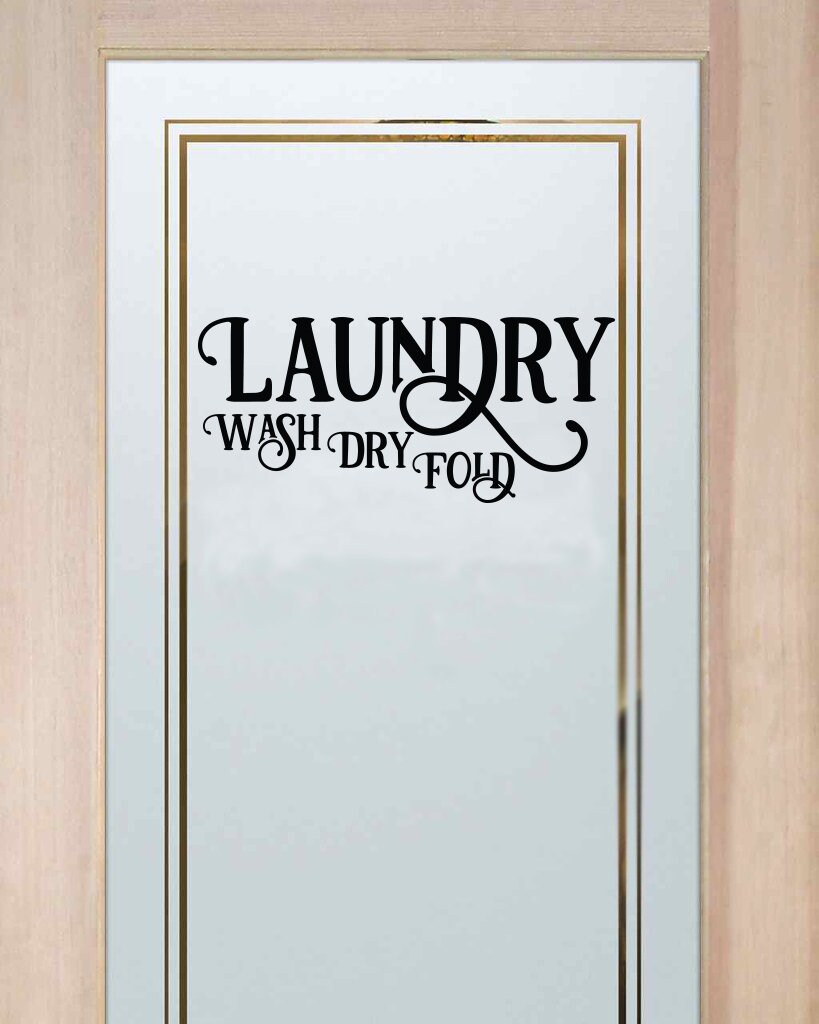 Laundry Vinyl Decal Laundry Door Decal Laundry Room Decal - Etsy