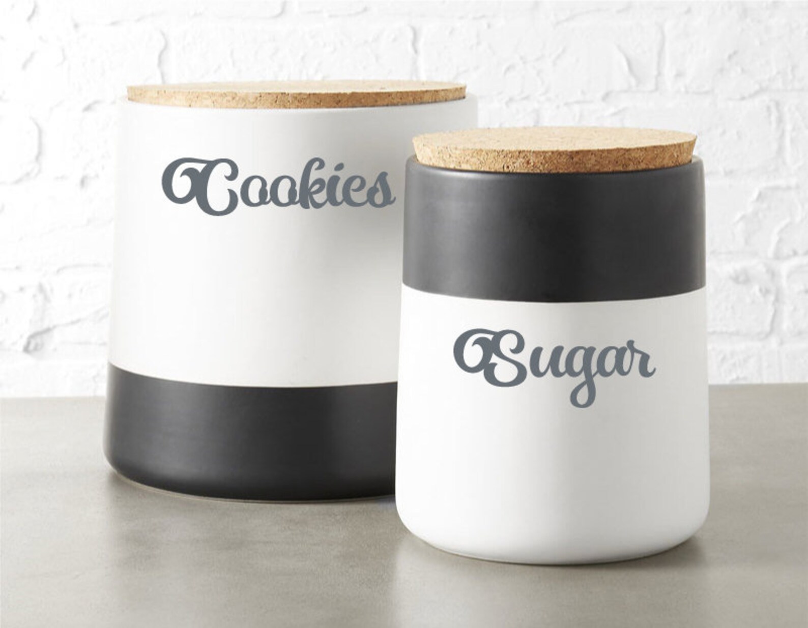Canister Decals, Canister Labels, Jar Labels, Custom Name Sticker ...