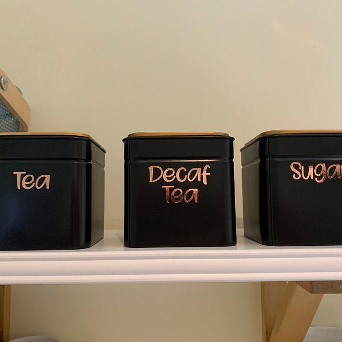 Canister Decals Canister Labels Jar Labels Custom Name - Etsy