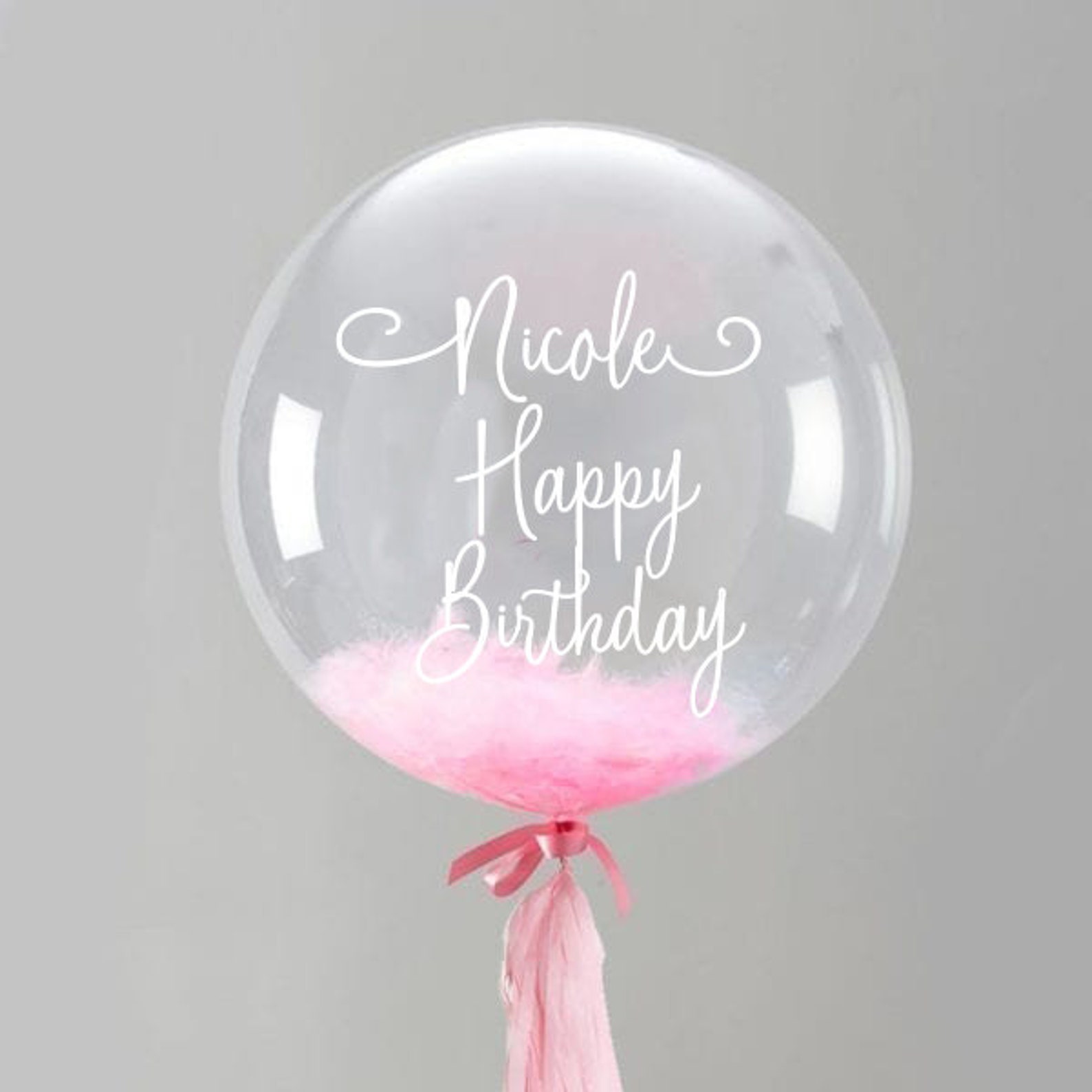 Personalised Balloon Decal Balloon Label Custom Vinyl Decal - Etsy