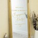 Engagement Party Mirror Decal, Custom Party Sticker, Personalised ...