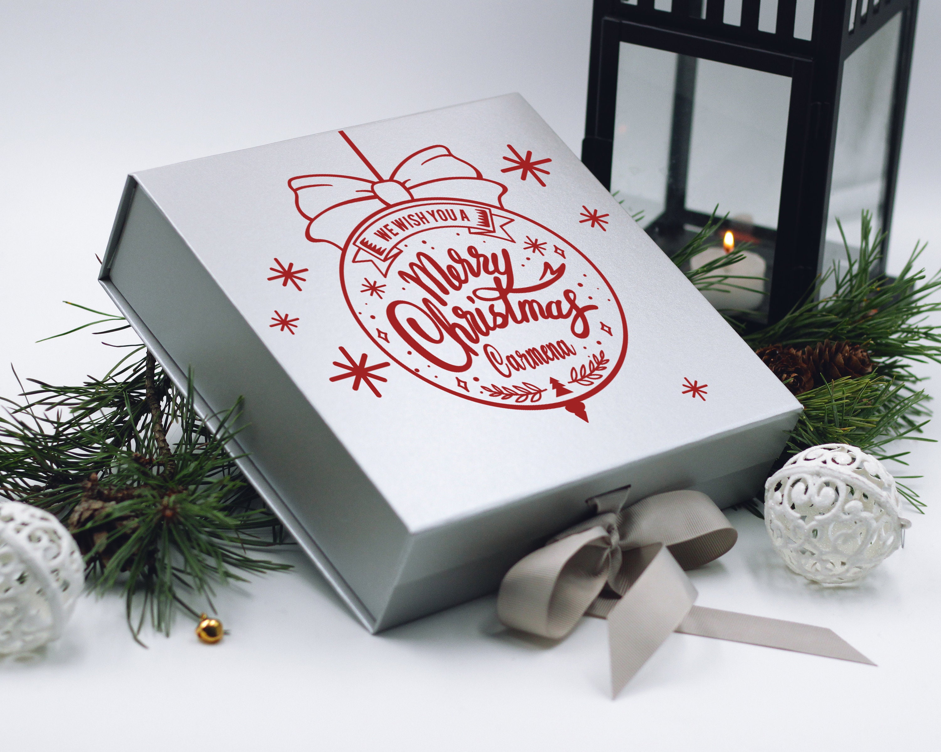 Custom Christmas Gift Box Personalized Gift Box Christmas - Etsy