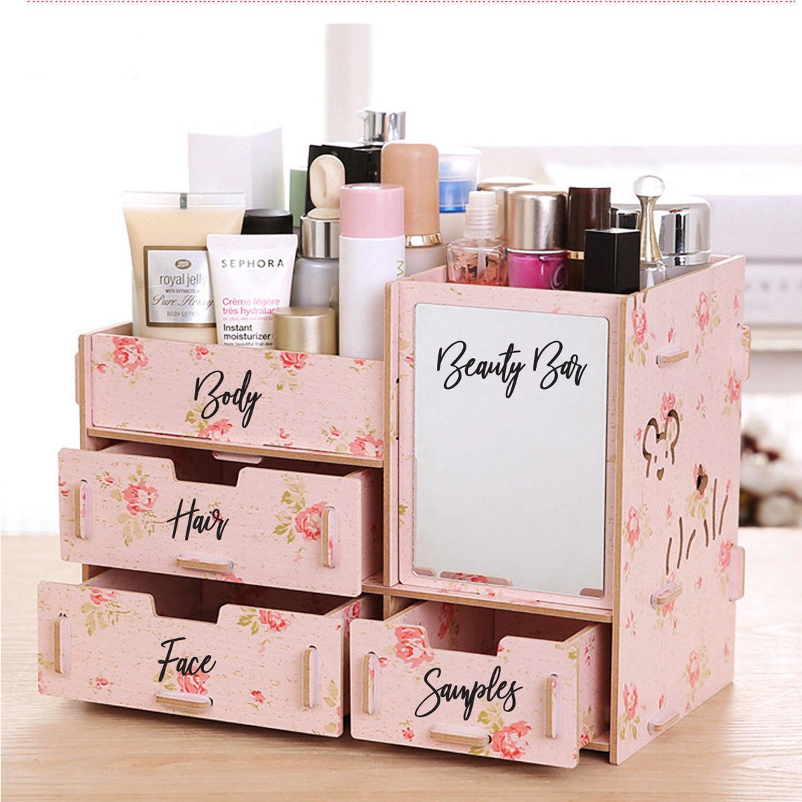 Makeup Organizer Stickers Custom Name Sticker Makeup Decal - Etsy