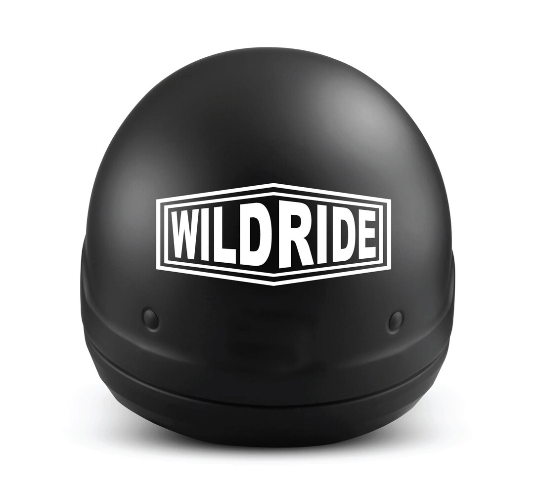 Motorcycle Helmet Wild Ride Decal, Motorbike Sticker, Car Sticker ...