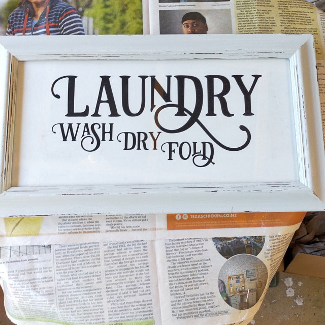 Laundry Vinyl Decal, Laundry Door Decal, Laundry Room Decal, Laundry ...