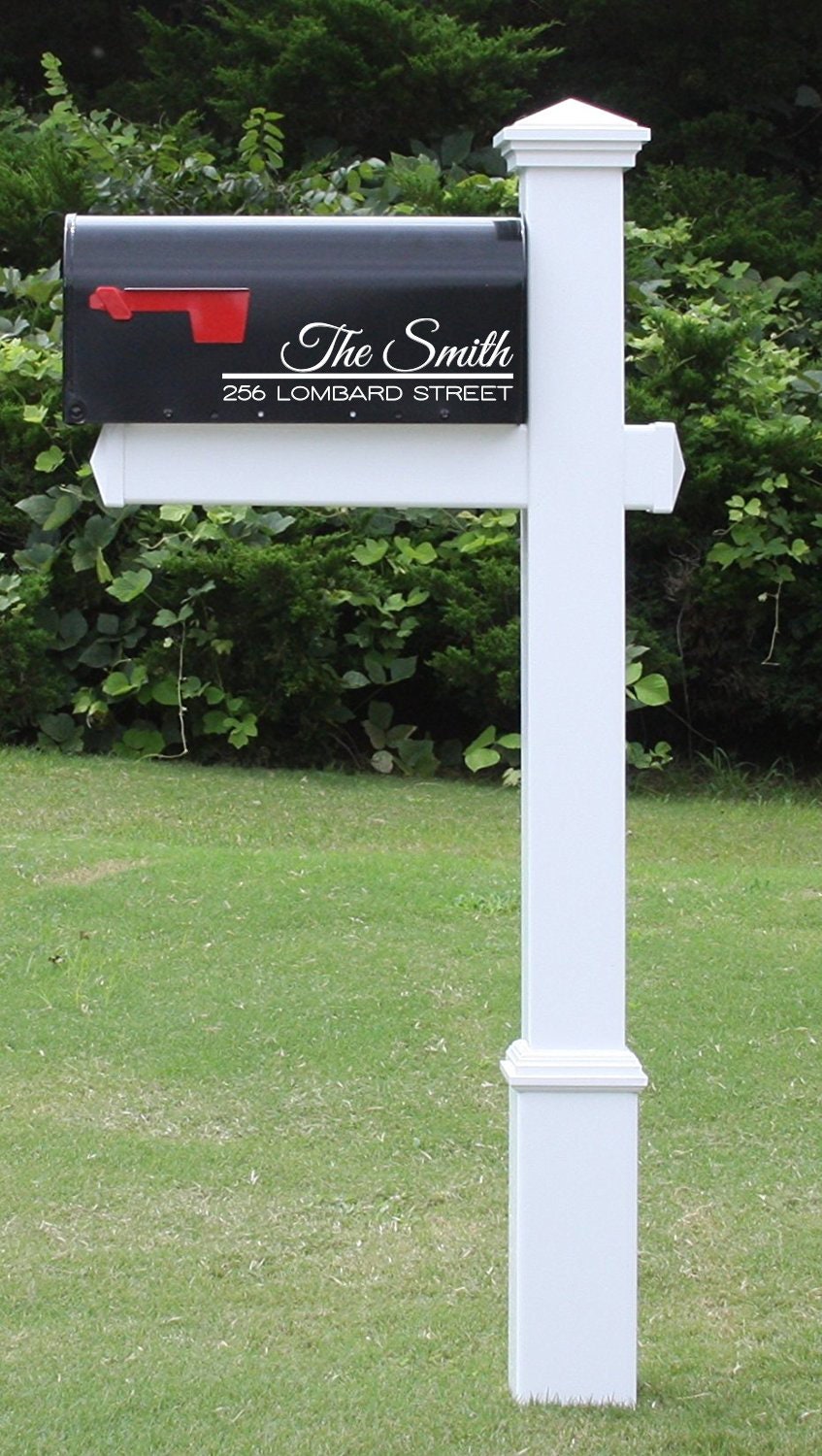 Custom Family Name and Address Mailbox Decal House Numbers | Etsy