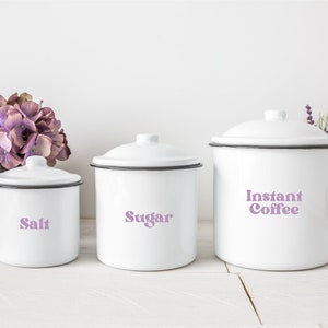 Canister Decals, Canister Labels, Jar Labels, Custom Name Sticker ...