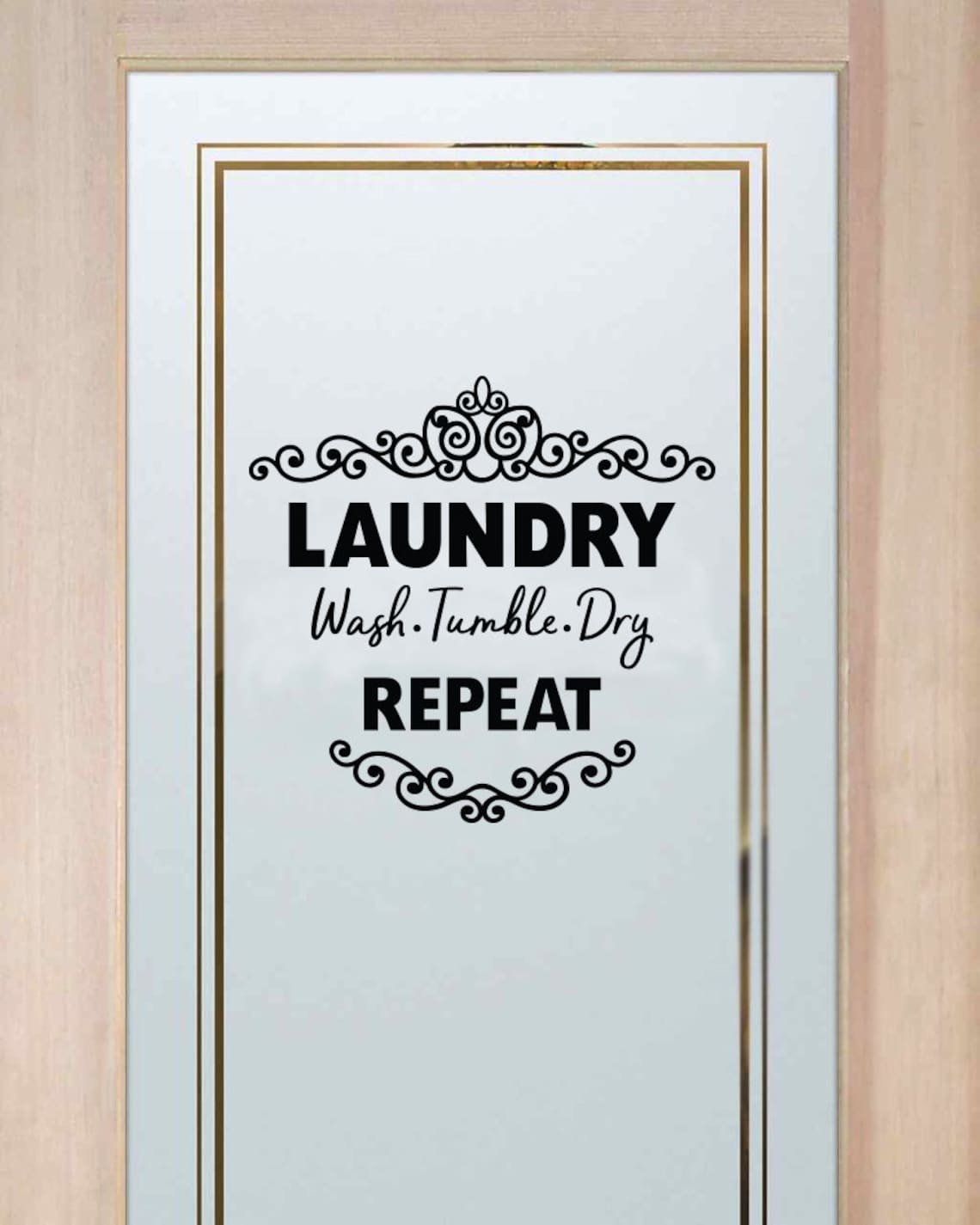 Laundry Vinyl Decal Laundry Door Decal Laundry Room Decal - Etsy