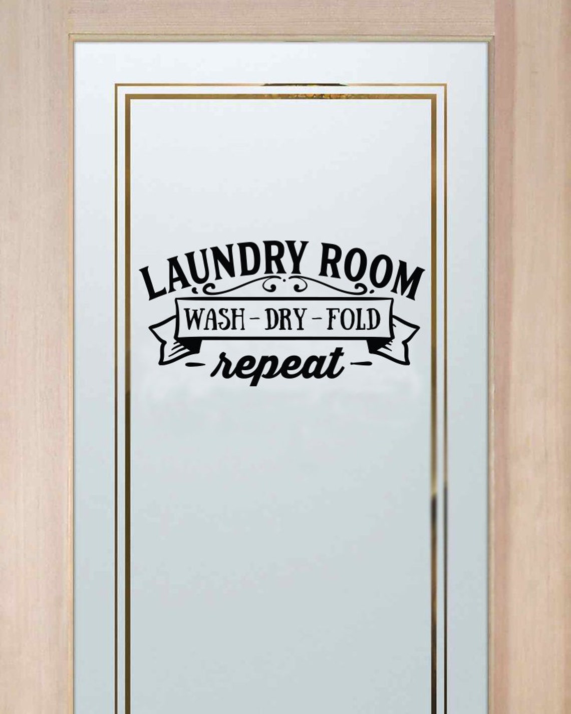 Laundry Vinyl Decal Laundry Door Decal Laundry Room Decal | Etsy