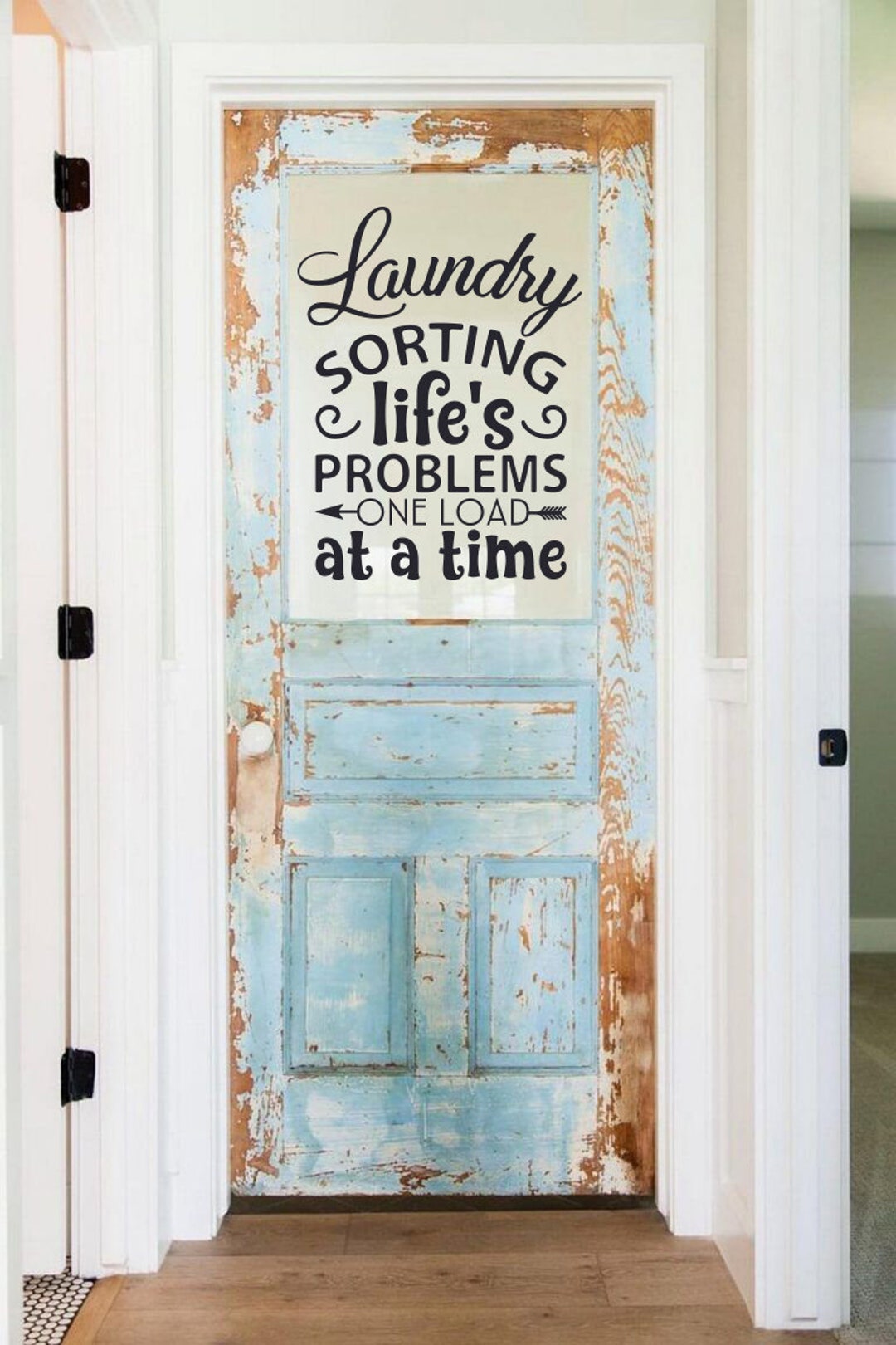 Laundry Room Decal, Laundry Vinyl Decal, Laundry Door Decal, Laundry ...