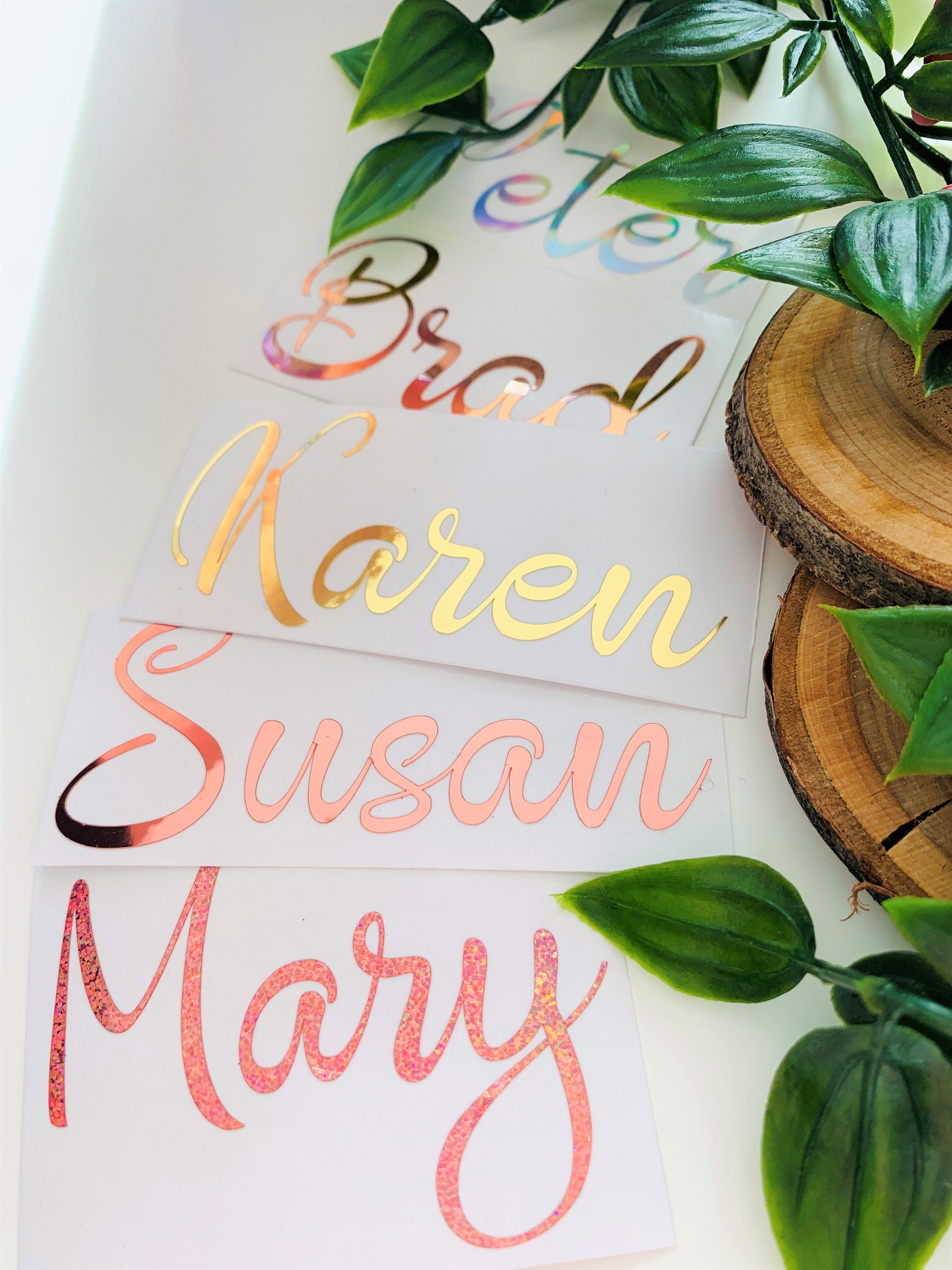 Custom Name Stickers Personalized Name Decal Planner - Etsy