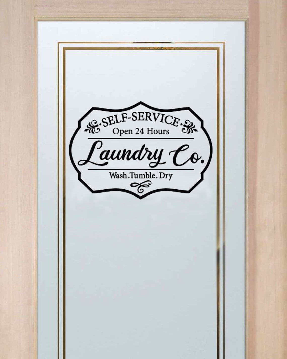 Laundry Vinyl Decal Laundry Door Decal Laundry Room Decal - Etsy UK