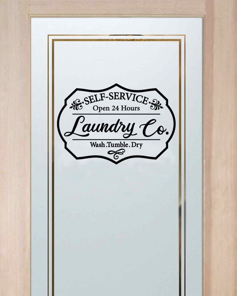 Laundry Vinyl Decal Laundry Door Decal Laundry Room Decal | Etsy UK