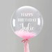 Personalised Balloon Decal, Balloon Label, Custom Vinyl Decal, Birthday ...