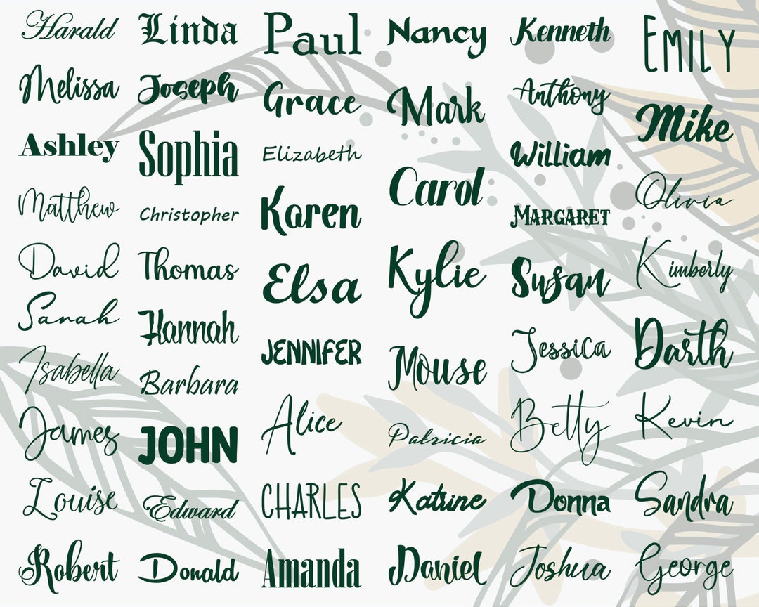 Personalized Name Decal, Wedding Decals, Custom Name Stickers, Bauble ...