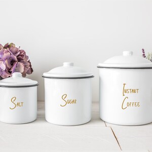 Canister Decals, Canister Labels, Jar Labels, Custom Name Sticker ...