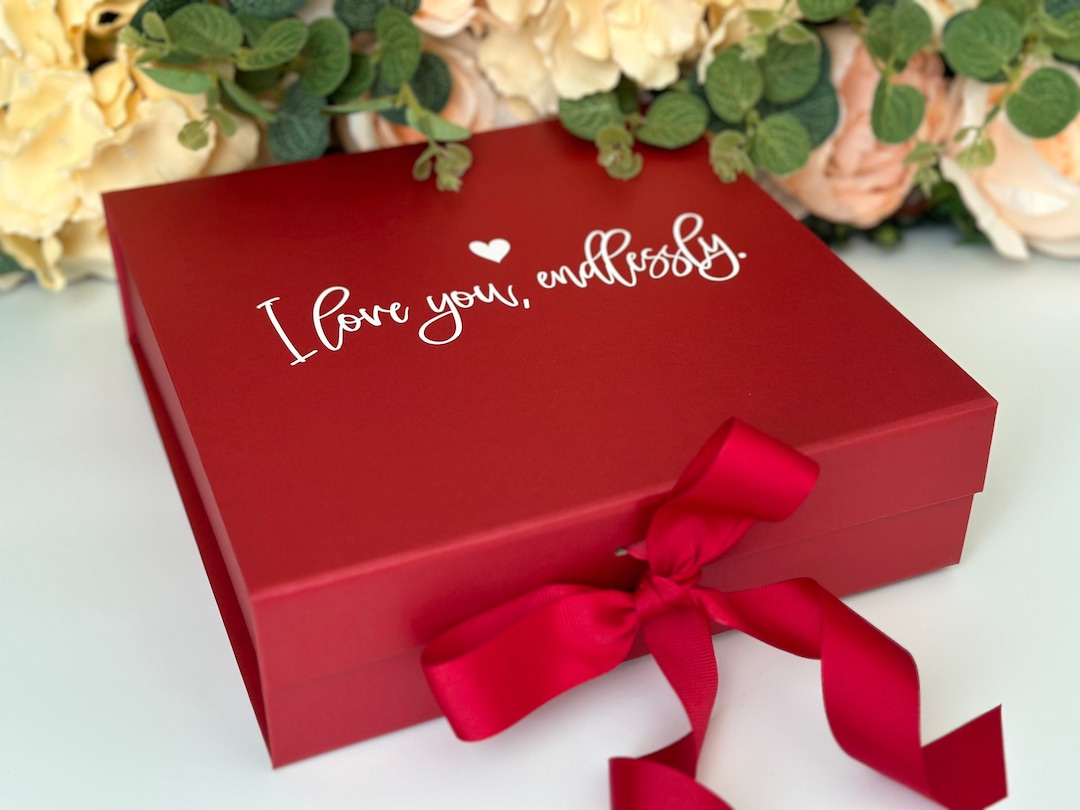 Custom I Love You Gift Box, Birthday Gift Box, Valentines Gift Box ...