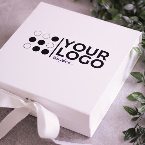 Custom Logo Personalized Gift Box Decorative Elegant | Etsy